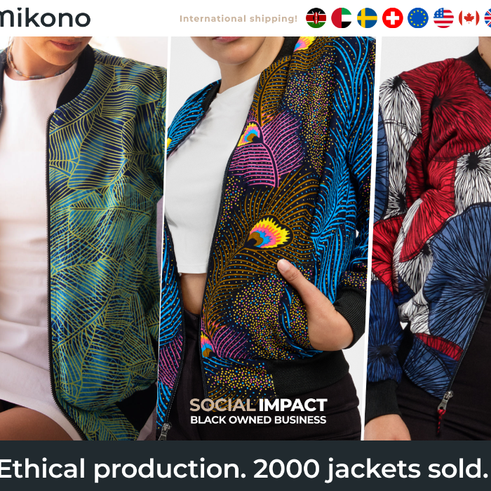 Mikono Africa Jackets in limited edition Print by mikono.africa ...