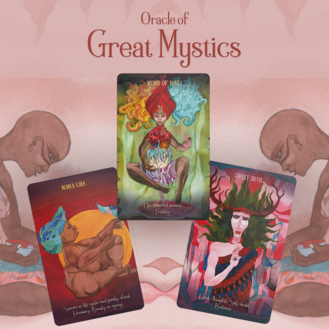Oracle of Great Mystics, Deck and Guidebook by Earth Moon Magick ...
