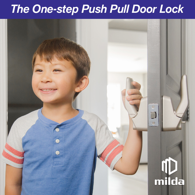 milda: The one-step push-pull interior door lock by ANYLOCK INC - Indiegogo