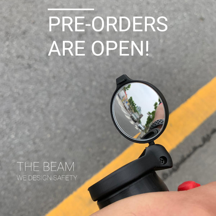 CORKY-URBAN a Universal Rear-view Cycling Mirror. by THE BEAM - Indiegogo