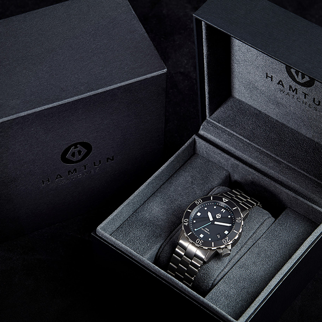 Hamtun Watches - H1: Titanium automatic dive watch by Ross Davis ...