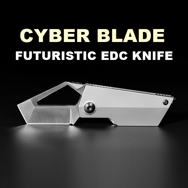 CYBER BLADE Futuristic Everyday Carry Pocket Knife by Red Panda Create ...