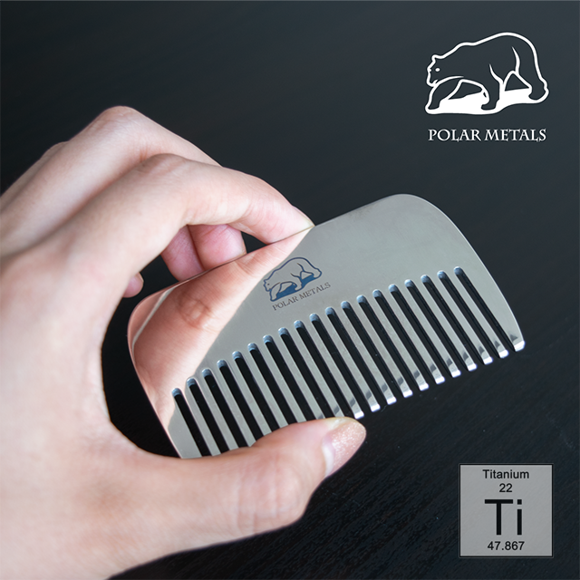 Polar Solid Titanium Massage Comb by Polar Metals - Indiegogo