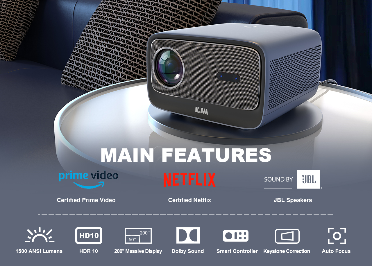 KJM - Certified Netflix & JBL Brightest Projector by KJM Projector ...