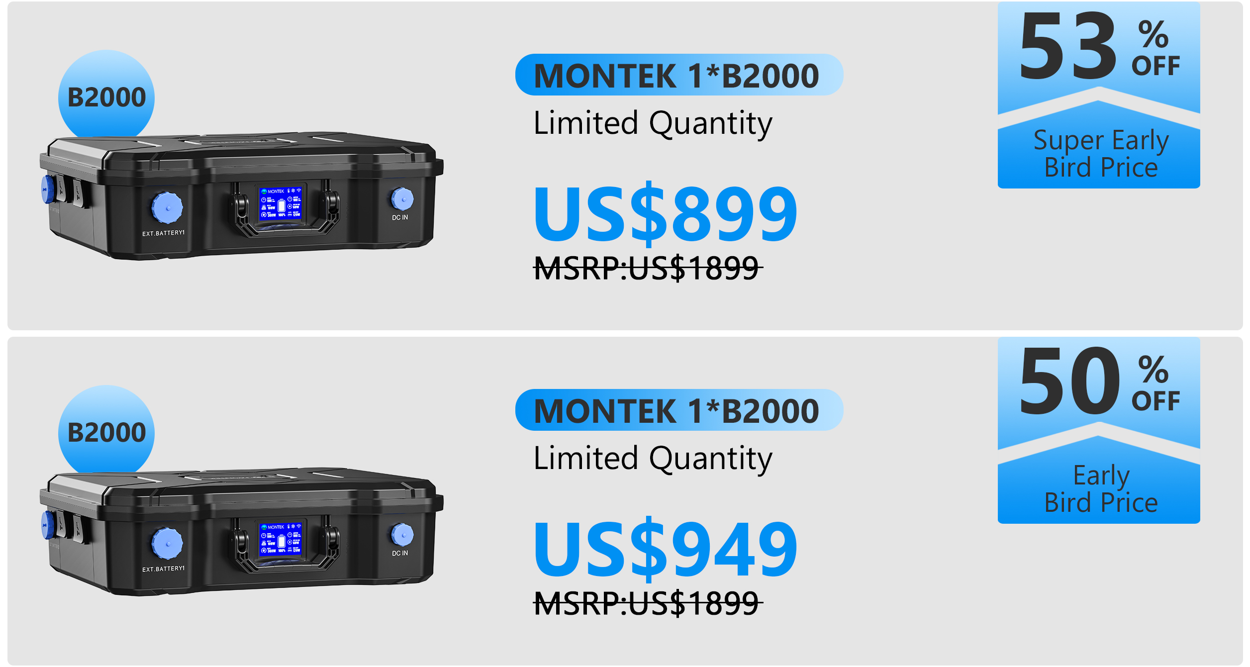 MONTEK 2000W Suitcase Power Station X1200 & X2000 by IMONTEK - Indiegogo