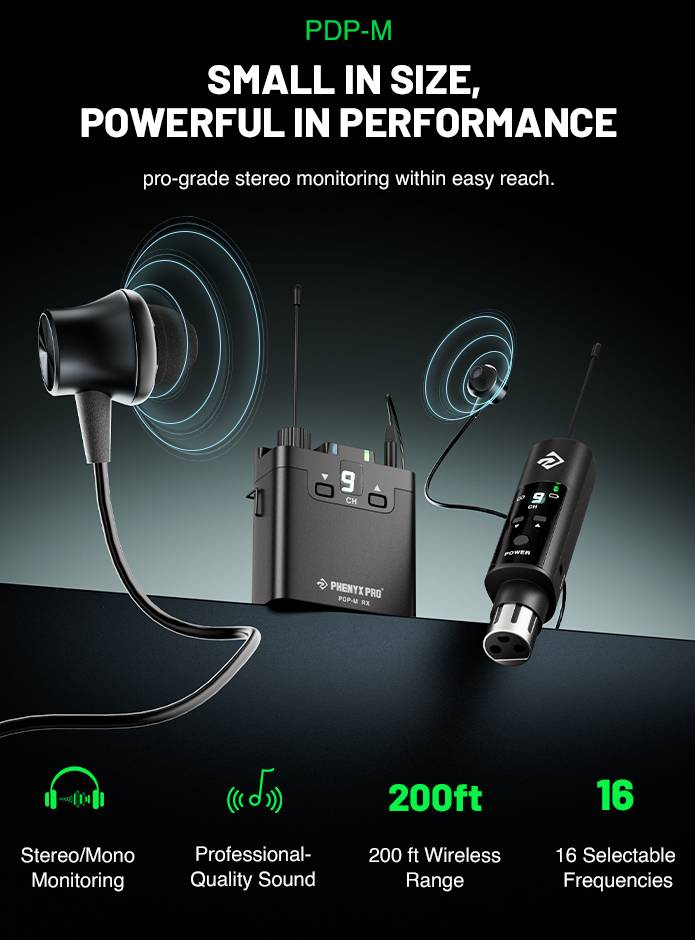 PDP-M IEM System: Pro Monitoring Made Effortless by Phenyx Pro - Indiegogo