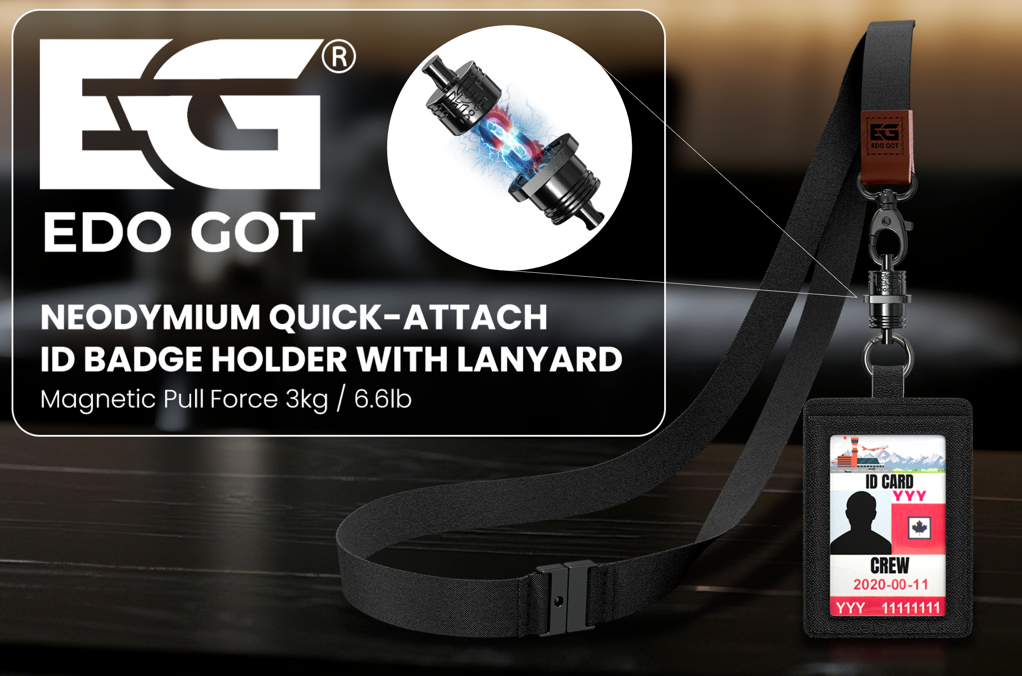 EDO GOT Magnetic Quick-Release Lanyard ID Badge by Edward Kralovensky ...