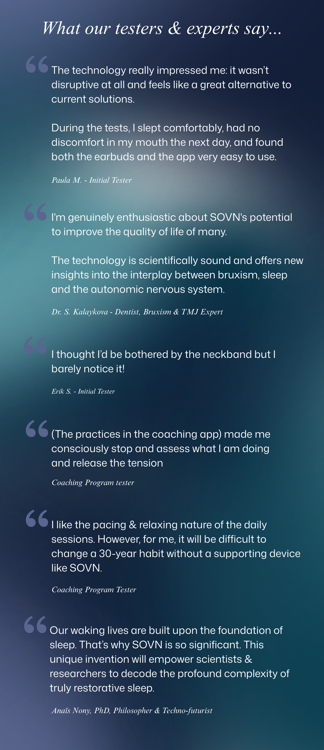 Smart Wearable for Restorative Sleep by SØVN - Indiegogo