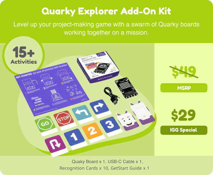 Quarky: Learn AI. Make Bots. Have Fun! by STEMpedia Inc. - Indiegogo