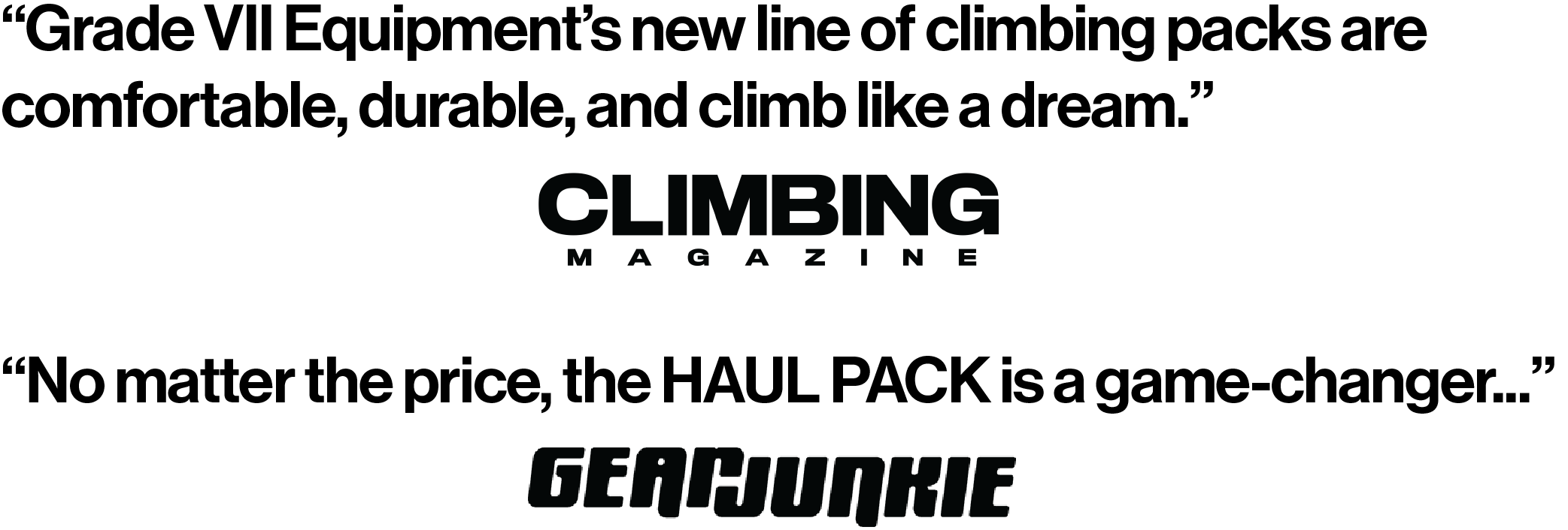 G7 HAUL PACK by Grade VII Climbing Equipment - Indiegogo