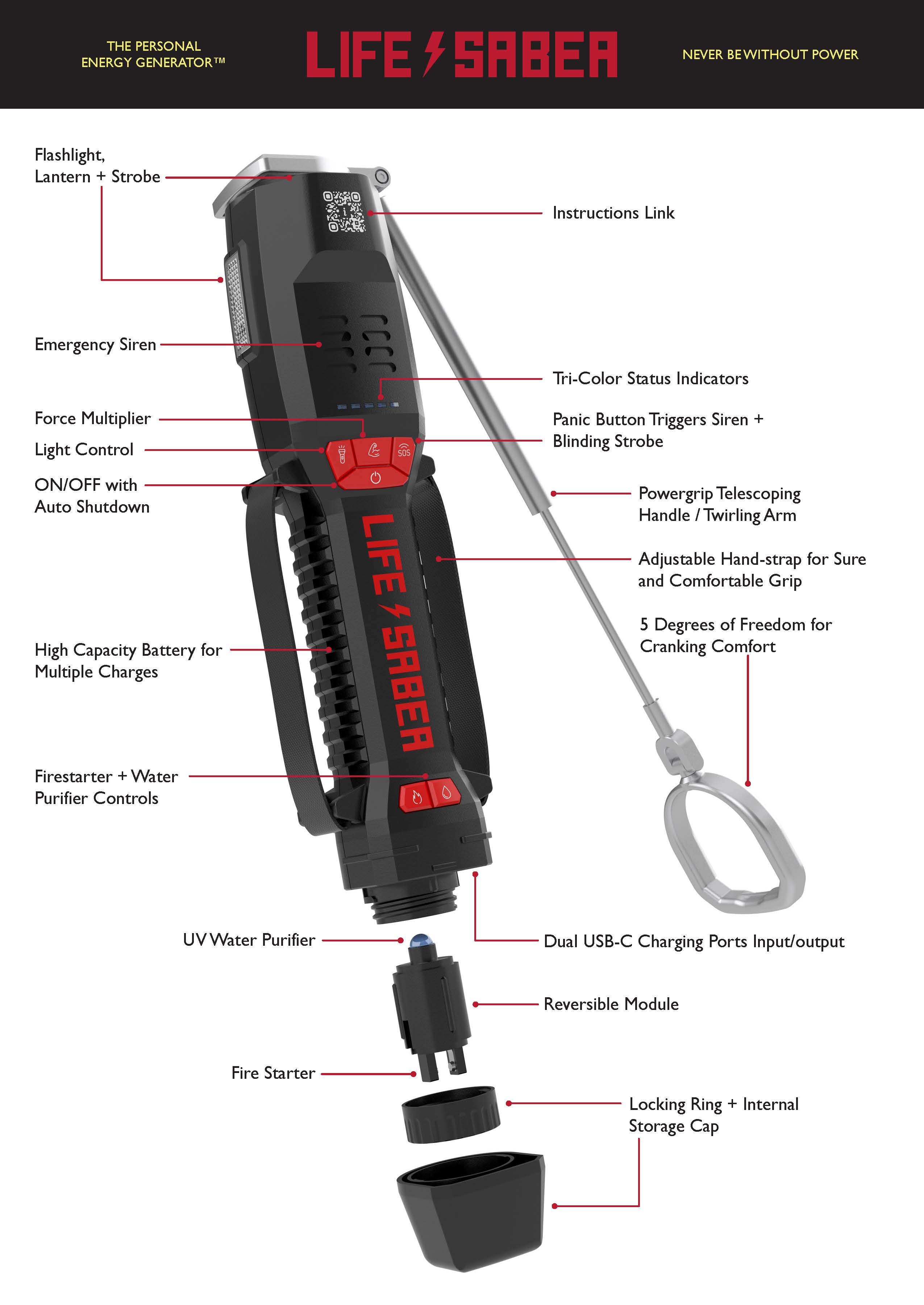 LIFESABER: Power Supply For Wilderness Survival by Marvin Weinberger ...