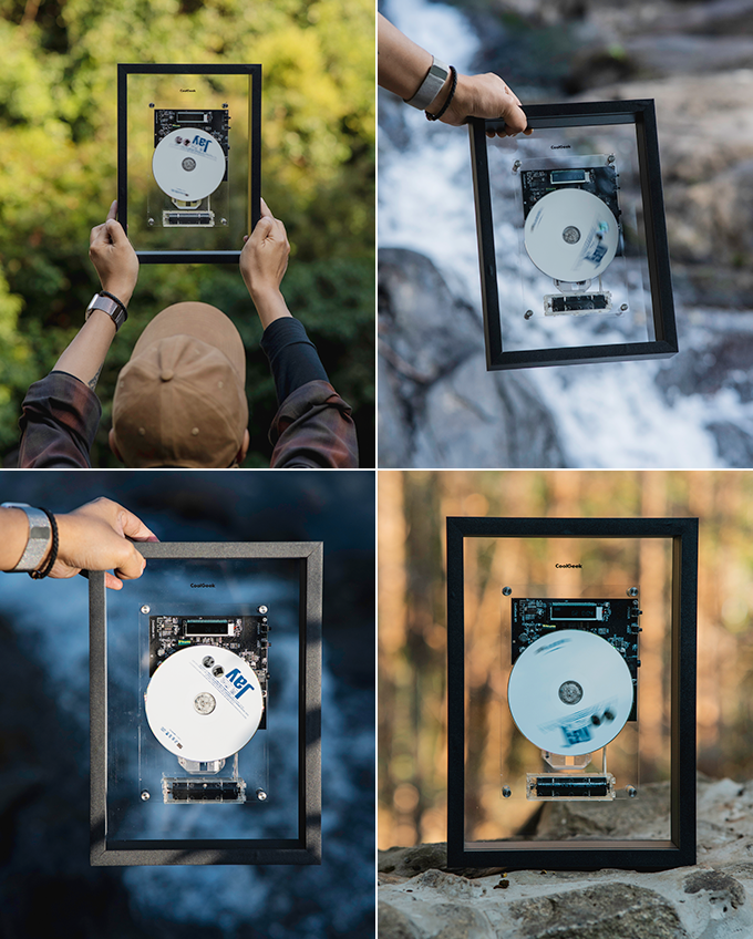CoolGeek RetroWave Frame: Play & Display Your CDs by coolgeek coolgeek ...