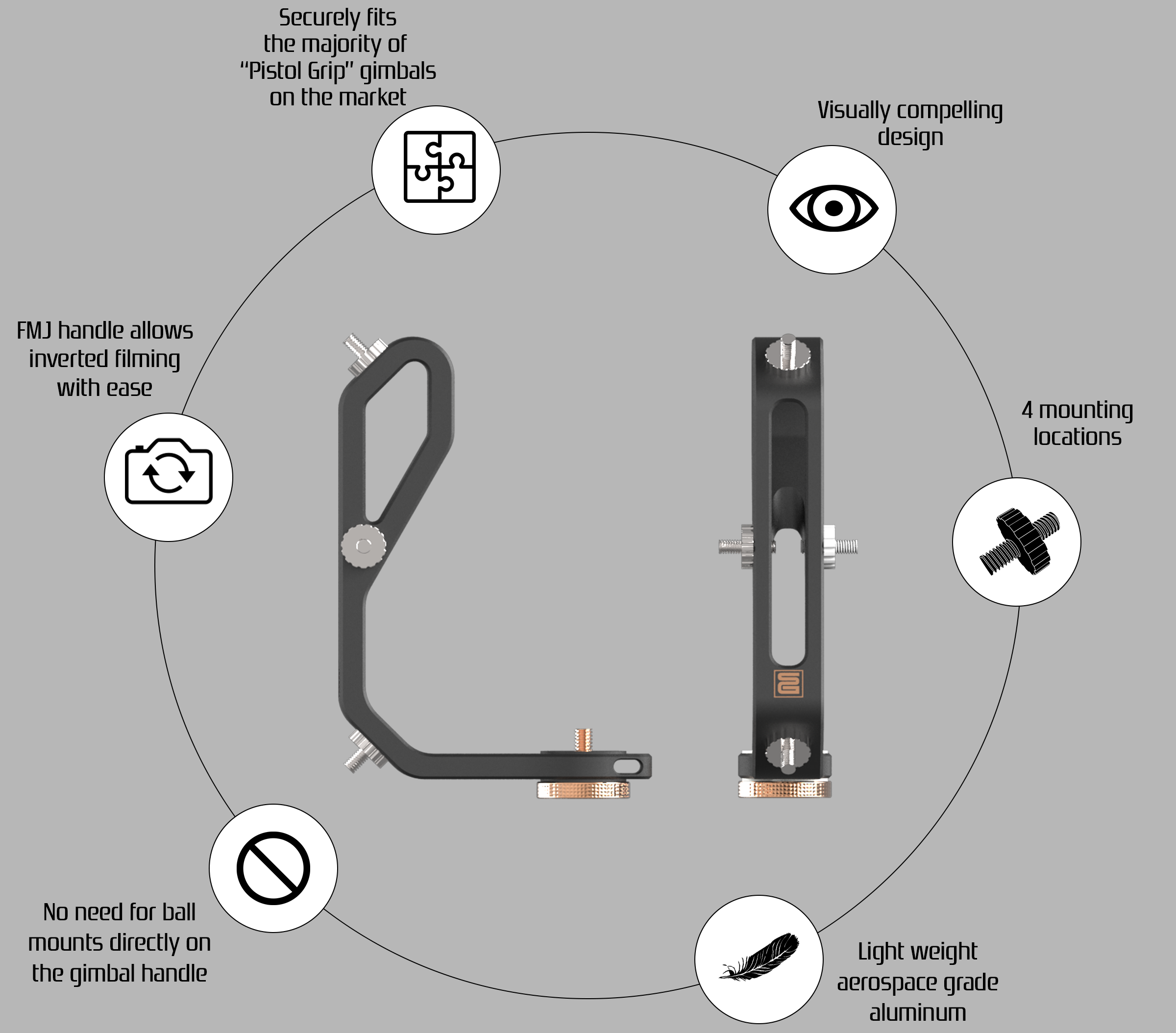 Universal Gimbal Mount & Zhiyun Crane Gimbal Grip by Cornell Summers ...