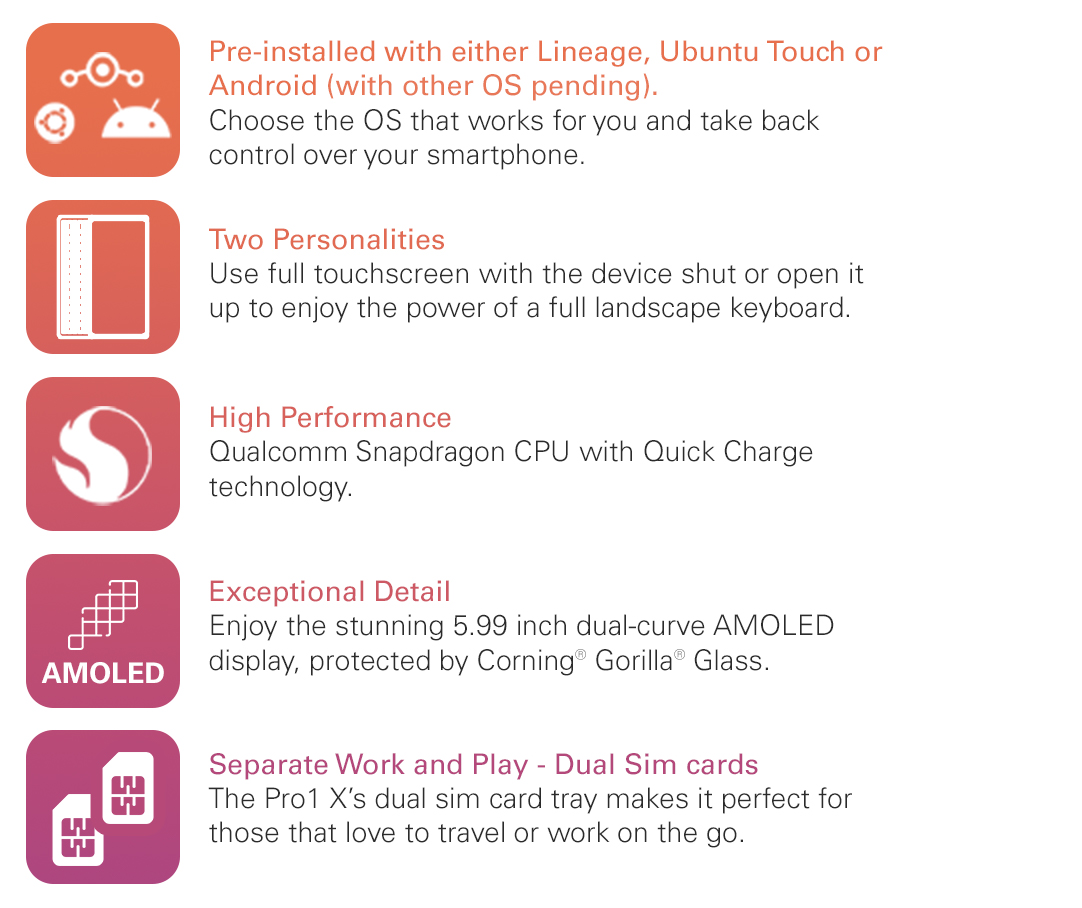 Pro1 X Smartphone Functionality, Choice & Control by FX Technology ...