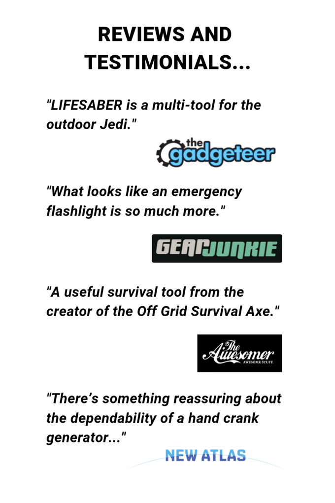 LIFESABER: Power Supply For Wilderness Survival by Marvin Weinberger ...