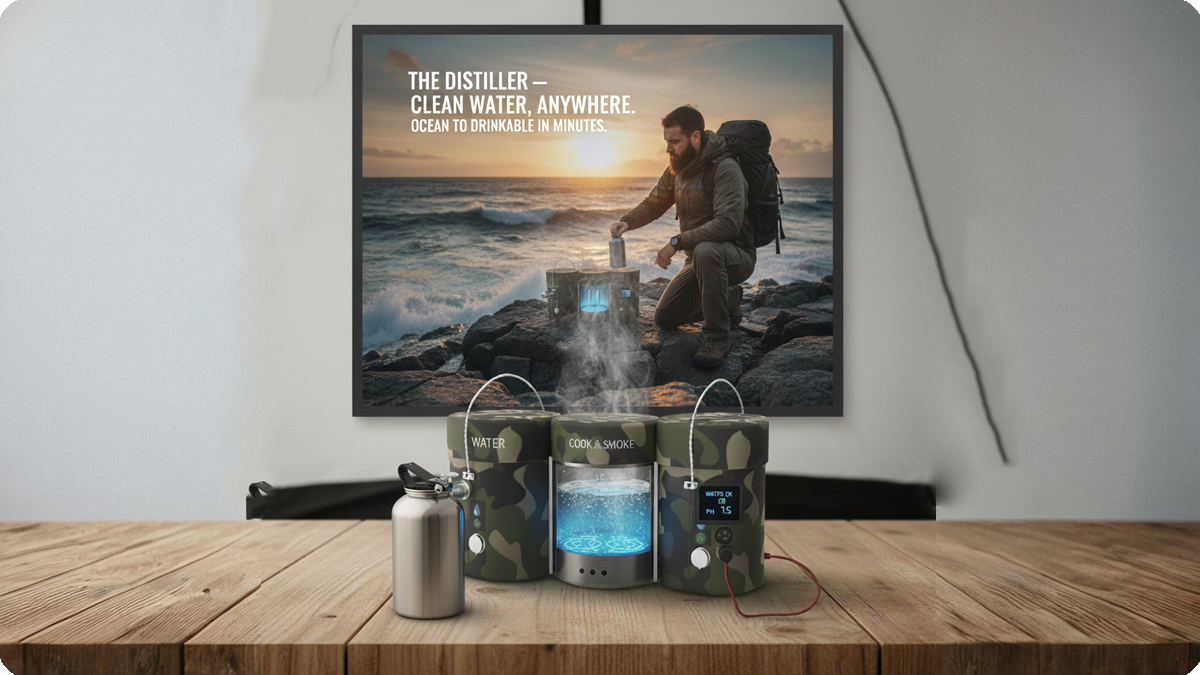 The All-in-One Survival Distiller: Pure Water, Self-Sufficient Cooking ...